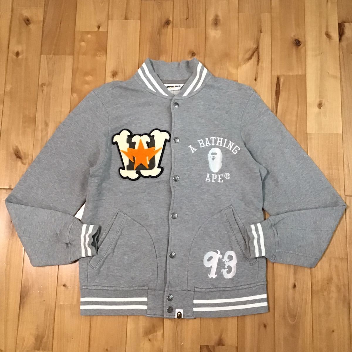 BAPESTA ワッペン スウェット スタジャン Mサイズ a bathing ape BAPE star sweat varsity ...
