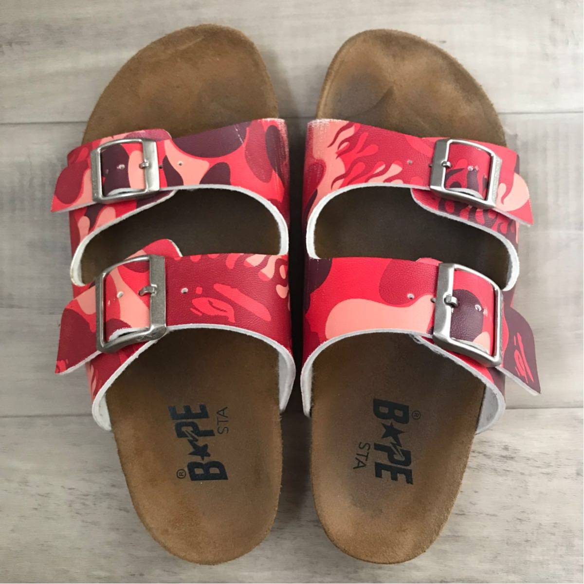 ★ムック限定★ fire camo サンダル a bathing ape bape sandals エイプ ベイプ ファイヤーカモ mook ...