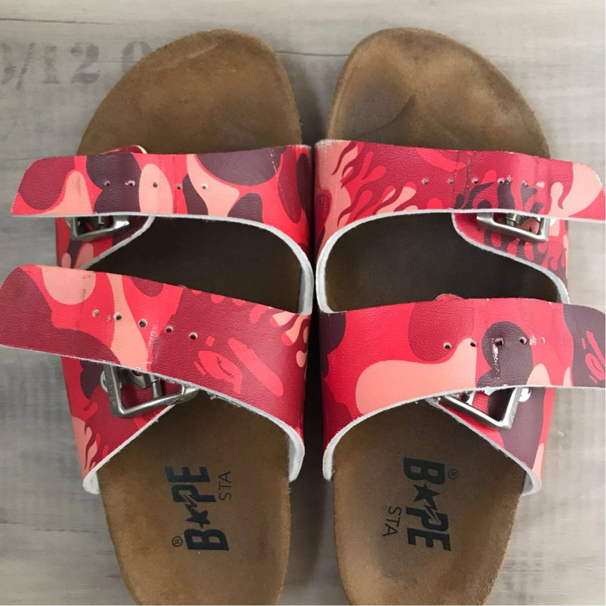 ★ムック限定★ fire camo サンダル a bathing ape bape sandals エイプ ベイプ ファイヤーカモ mook ...