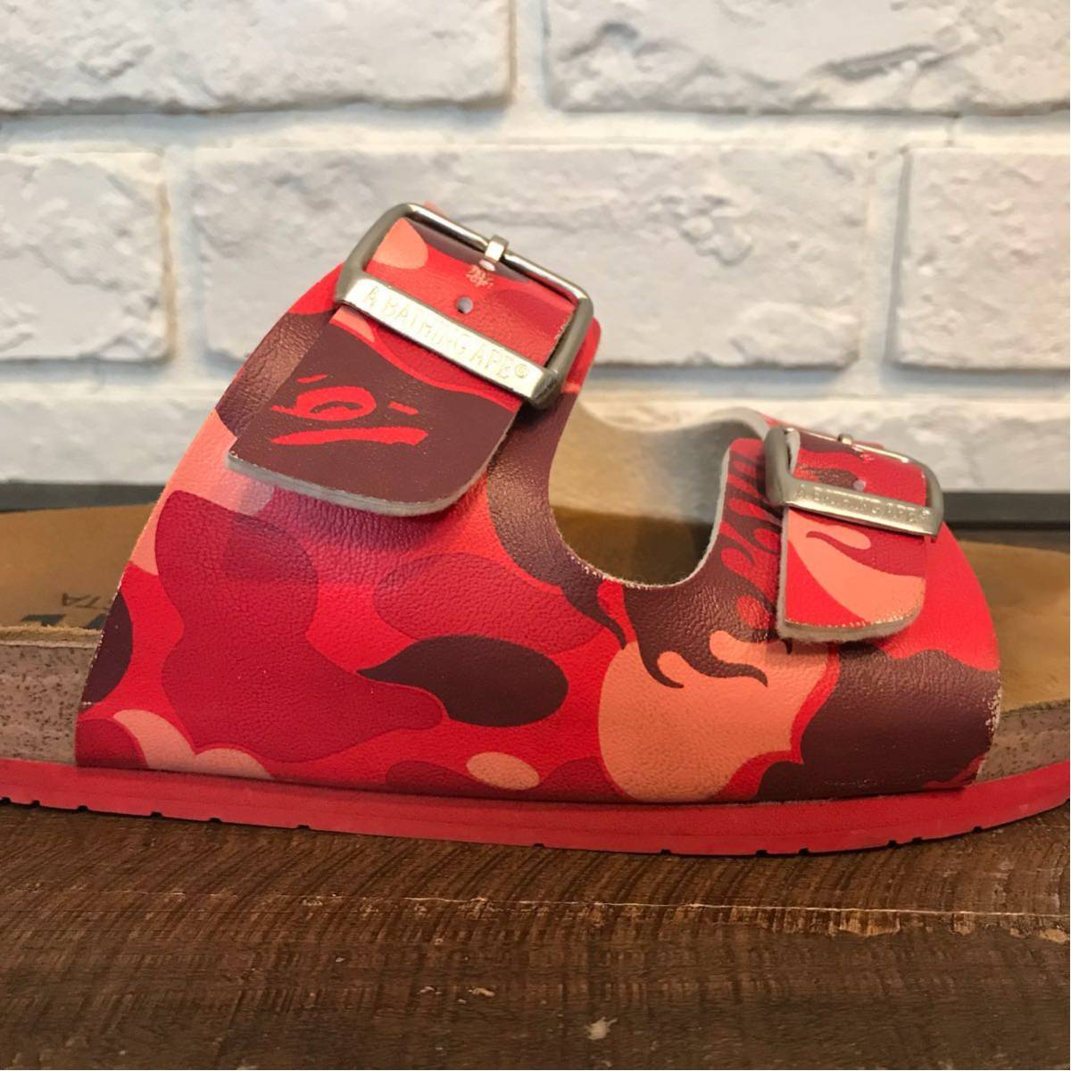 ★ムック限定★ fire camo サンダル a bathing ape bape sandals エイプ ベイプ ファイヤーカモ mook ...