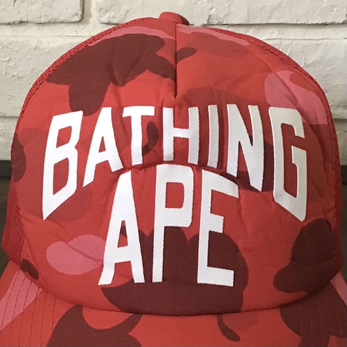 ★新品★ 初期 Pharrell camo NYC LOGO メッシュ キャップ a bathing ape BAPE 帽子 エイプ ベイプ ...