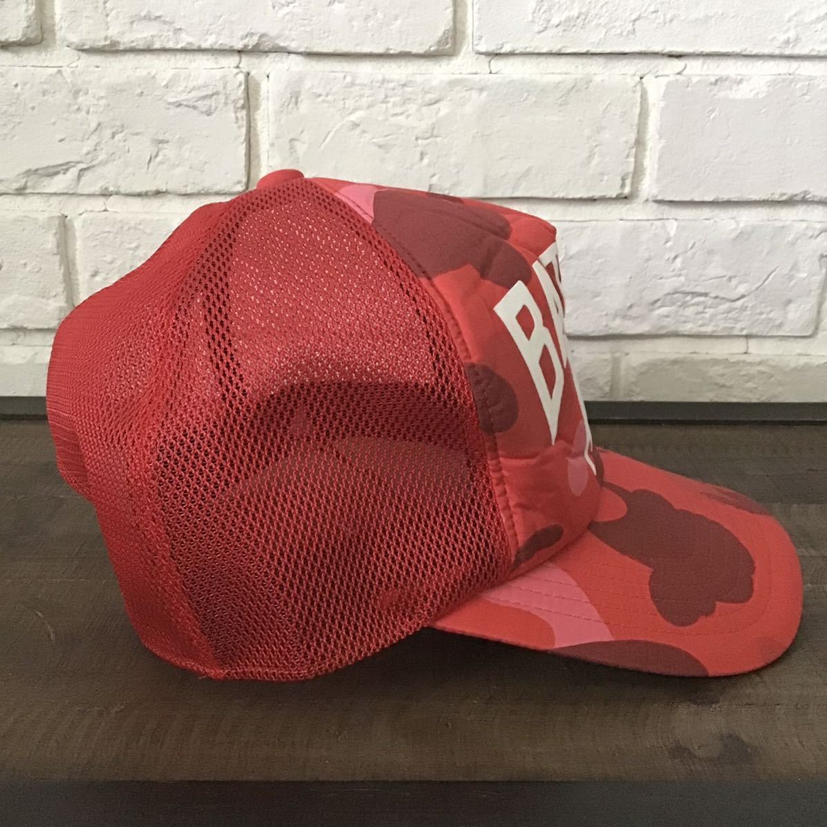 ★新品★ 初期 Pharrell camo NYC LOGO メッシュ キャップ a bathing ape BAPE 帽子 エイプ ベイプ ...