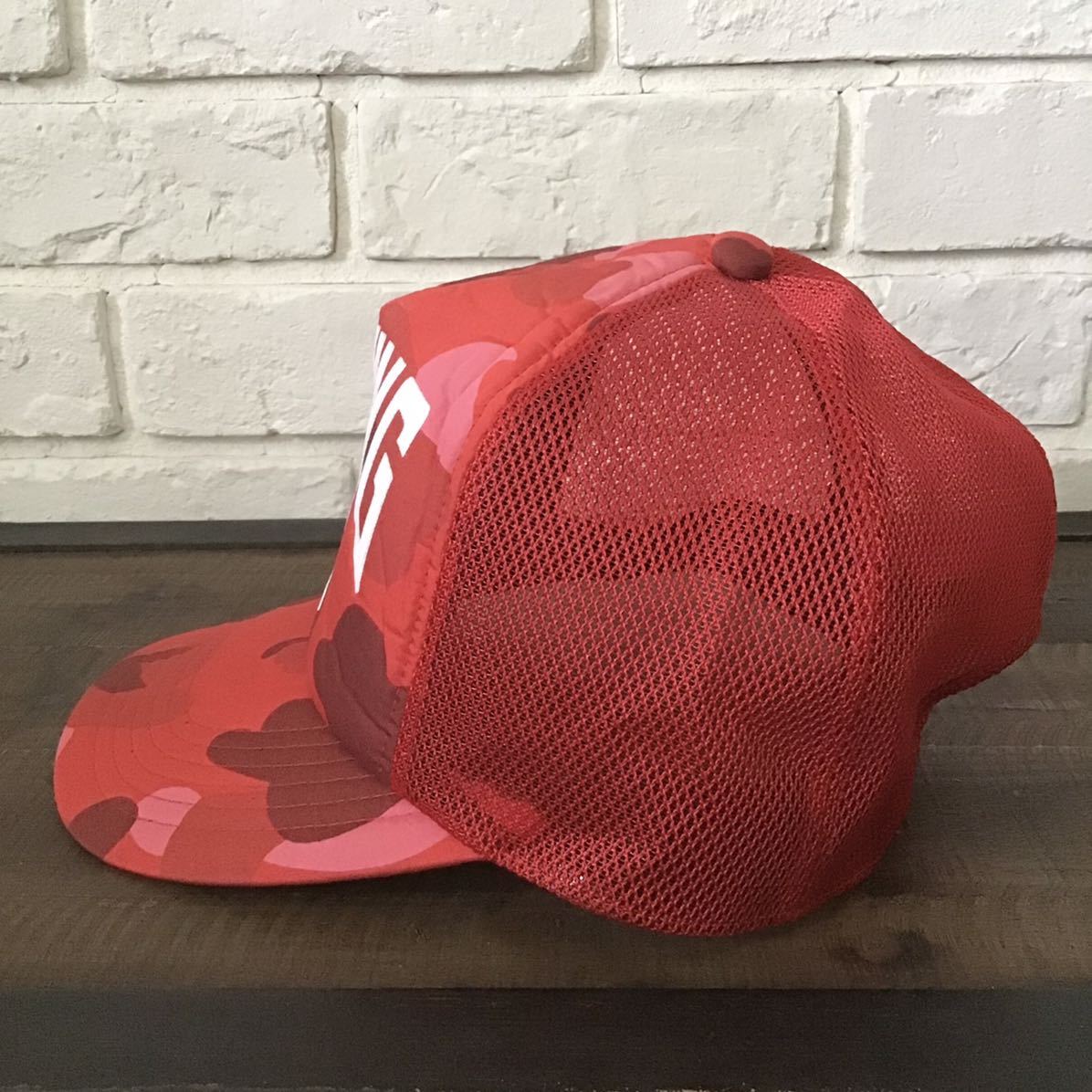 ★新品★ 初期 Pharrell camo NYC LOGO メッシュ キャップ a bathing ape BAPE 帽子 エイプ ベイプ ...