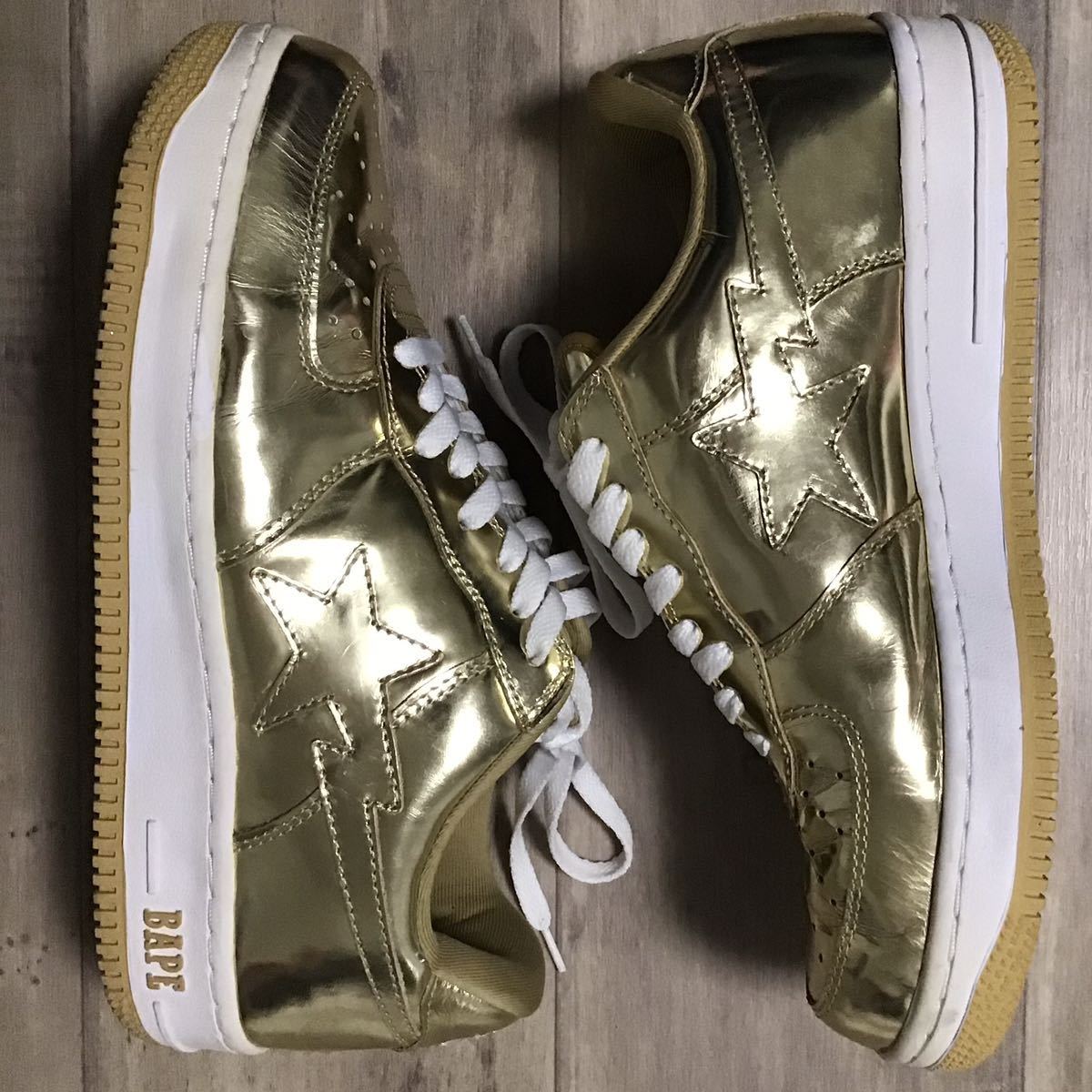 Gold foil BAPESTA スニーカー 27.5cm US9.5 a bathing ape ゴールド BAPE STA shoes ...