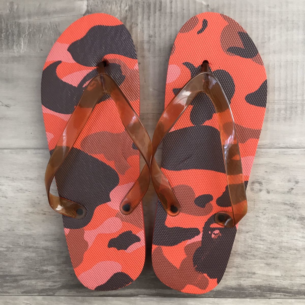 ★新品★ pharrell camo ビーチサンダル a bathing ape bape サンダル エイプ ベイプ アベイシングエイプ 迷彩 ...