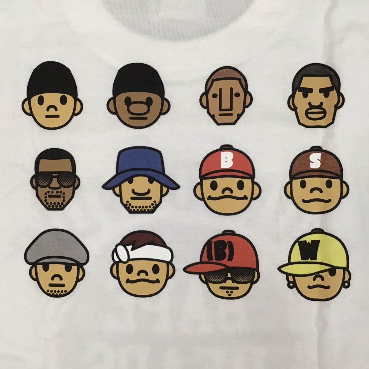 ★新品★ bape heads show 2008 Tシャツ Lサイズ a bathing ape kanye pharrell nerd ...