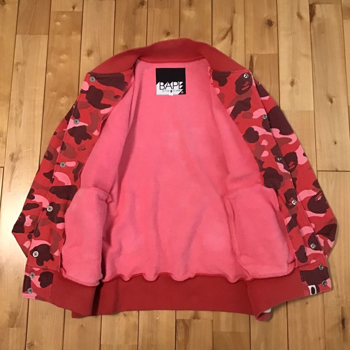 Pharrell camo スウェット スタジャン Mサイズ a bathing ape BAPE sweat varsity jacket ...