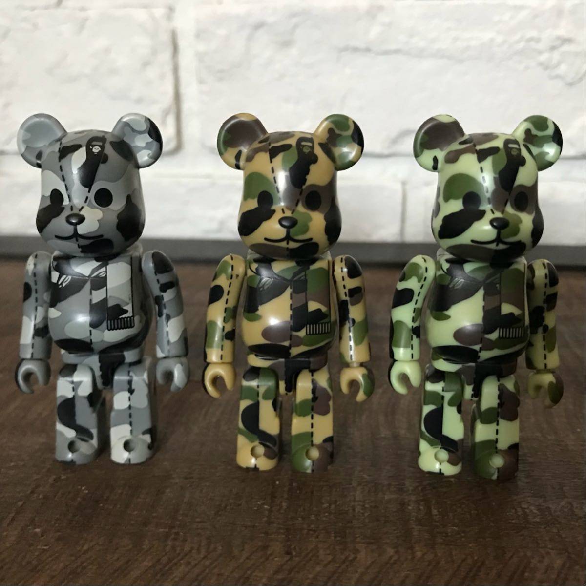 BAPE PLAY シリーズ2 ベアブリック 100% BE@RBRICK a bathing ape psyche camo sta サイケ ...