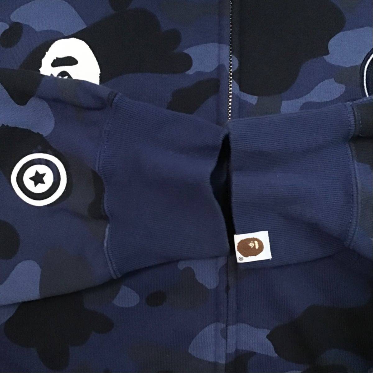 ★2XL★ PSG シャーク パーカー a bathing ape BAPE camo Paris shark full zip hoodie ...