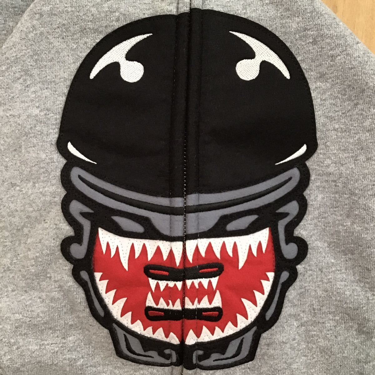 ★蓄光★ ALIEN FACE FULL ZIP HOODIE Mサイズ a bathing ape BAPE camo エイプ ベイプ ...