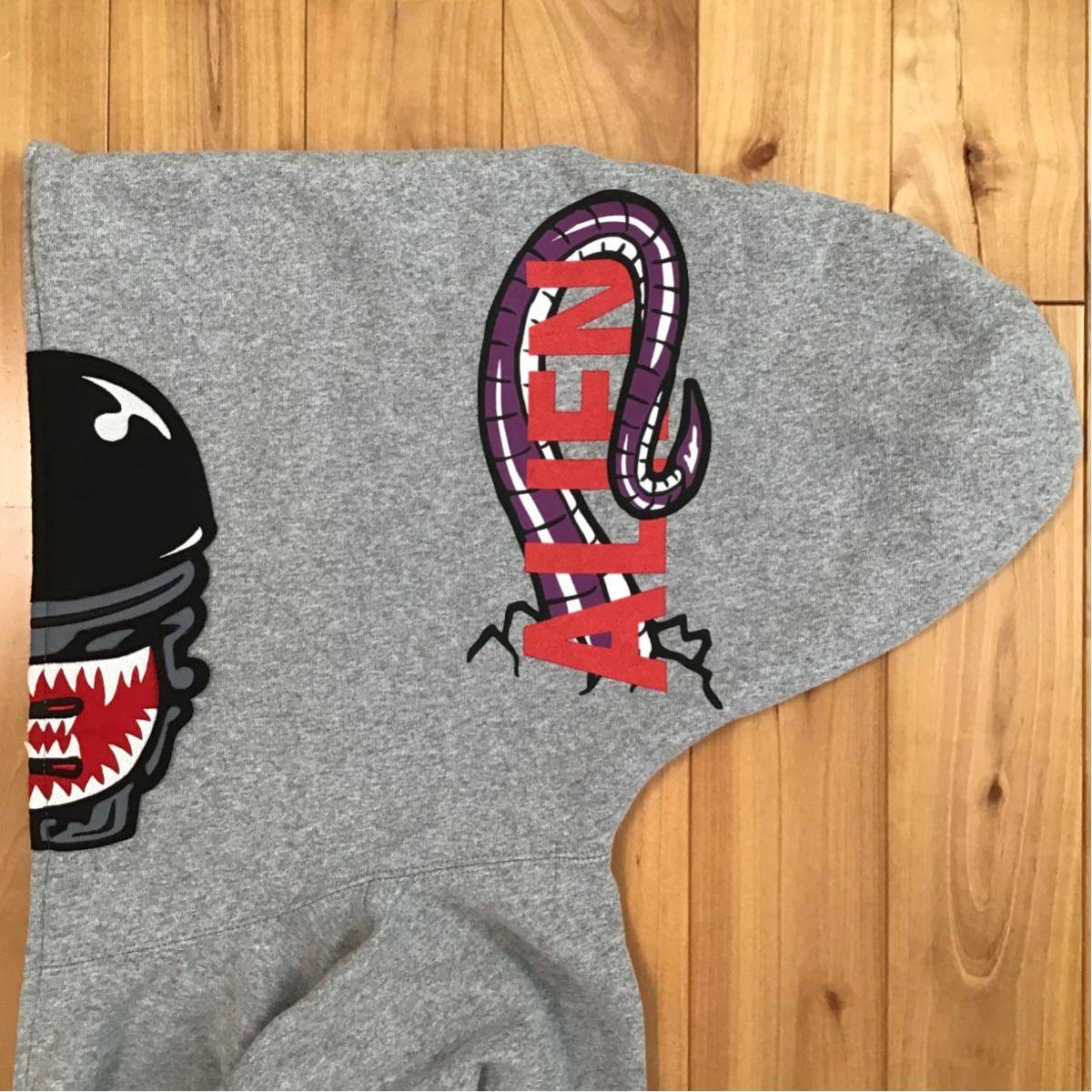 ★蓄光★ ALIEN FACE FULL ZIP HOODIE Mサイズ a bathing ape BAPE camo エイプ ベイプ ...