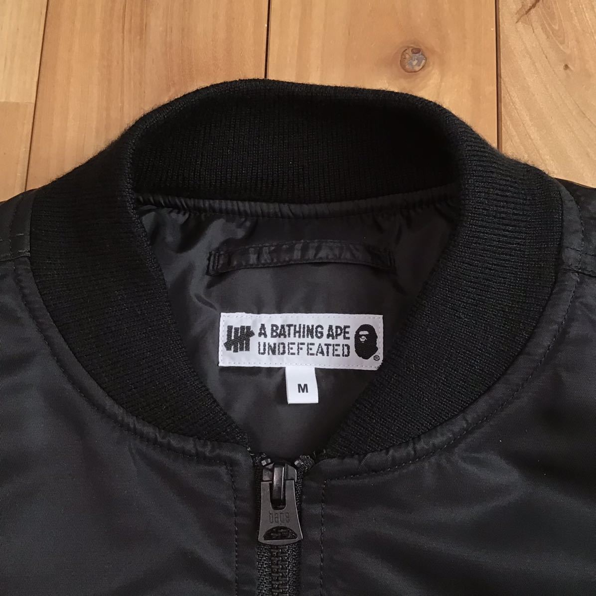 Undefeated × BAPE shark MA-1 bomber jacket Mサイズ a bathing ape BAPE エイプ ...