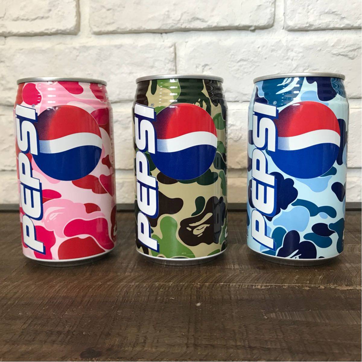 ★未開封★ bape × pepsi 店舗限定缶 ペプシ コーラ ABCカモ エイプ ベイプ アベイシングエイプ 缶 cola ABC ...