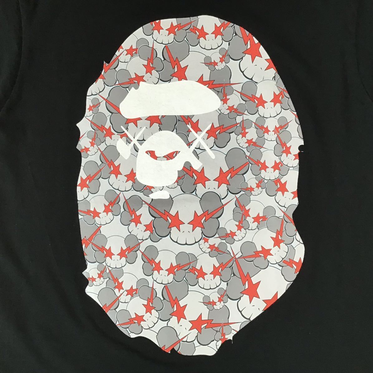 ★激レア★ KAWS × BAPE skull sta Big head Tシャツ Sサイズ カウズ a bathing ape エイプ ベ ...