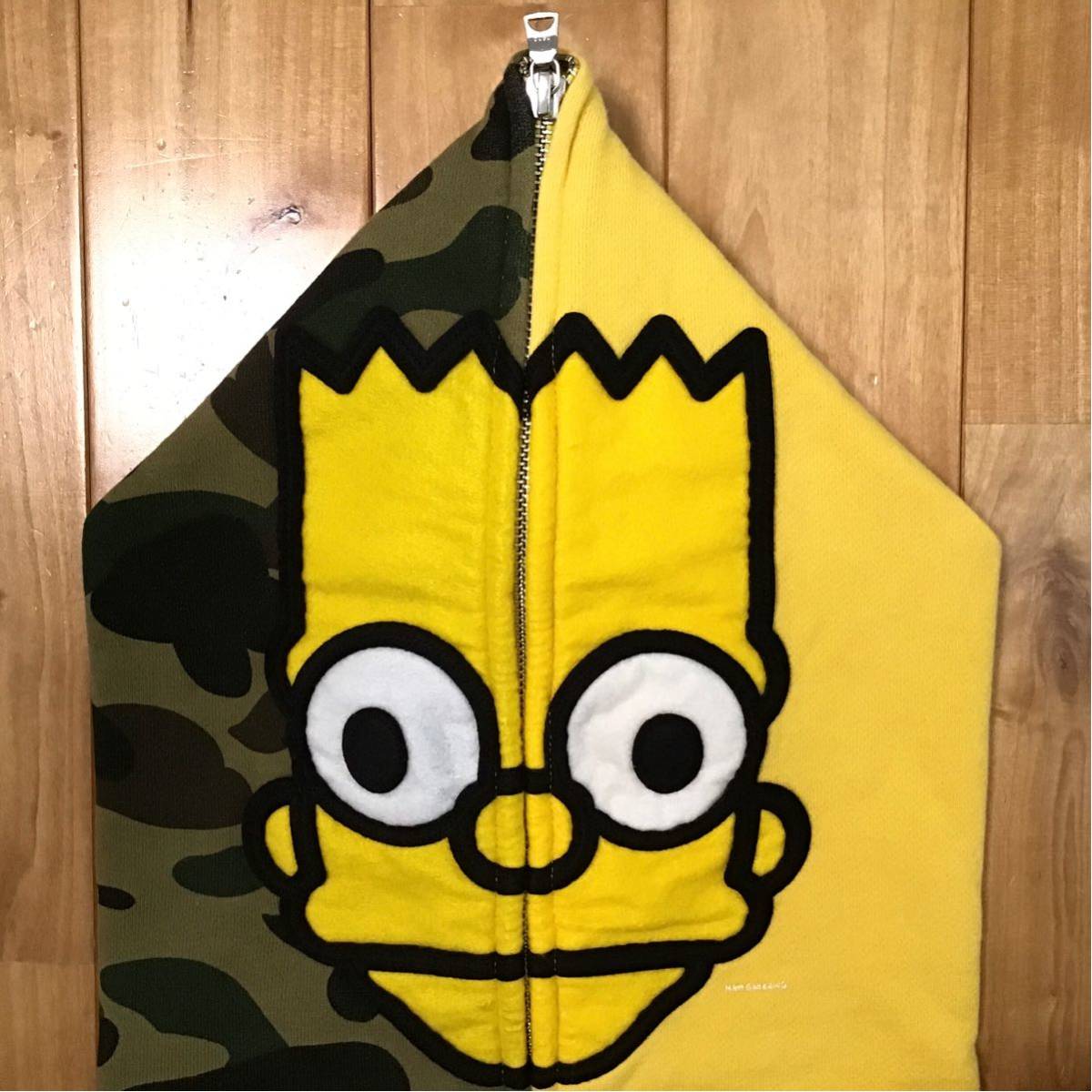 ★XL★ THE SIMPSONS × BAPE BART full zip hoodie a bathing ape baby milo ...