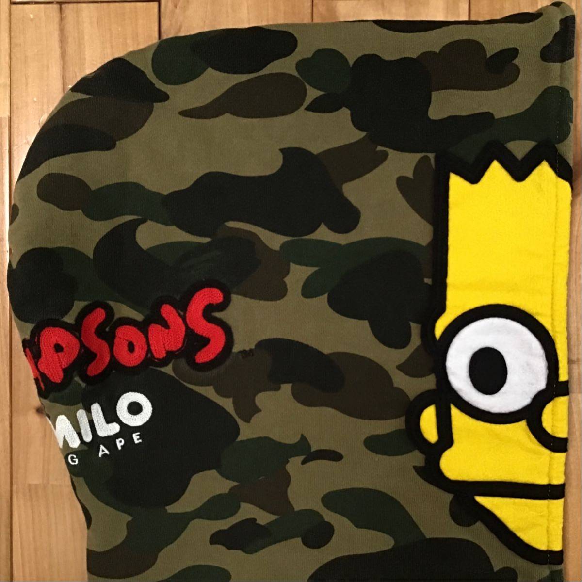 ★XL★ THE SIMPSONS × BAPE BART full zip hoodie a bathing ape baby milo ...
