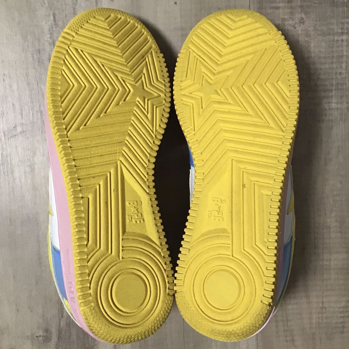 Cotton candy color BAPESTA エナメル スニーカー 27.5cm US9.5 a bathing ape BAPE ...