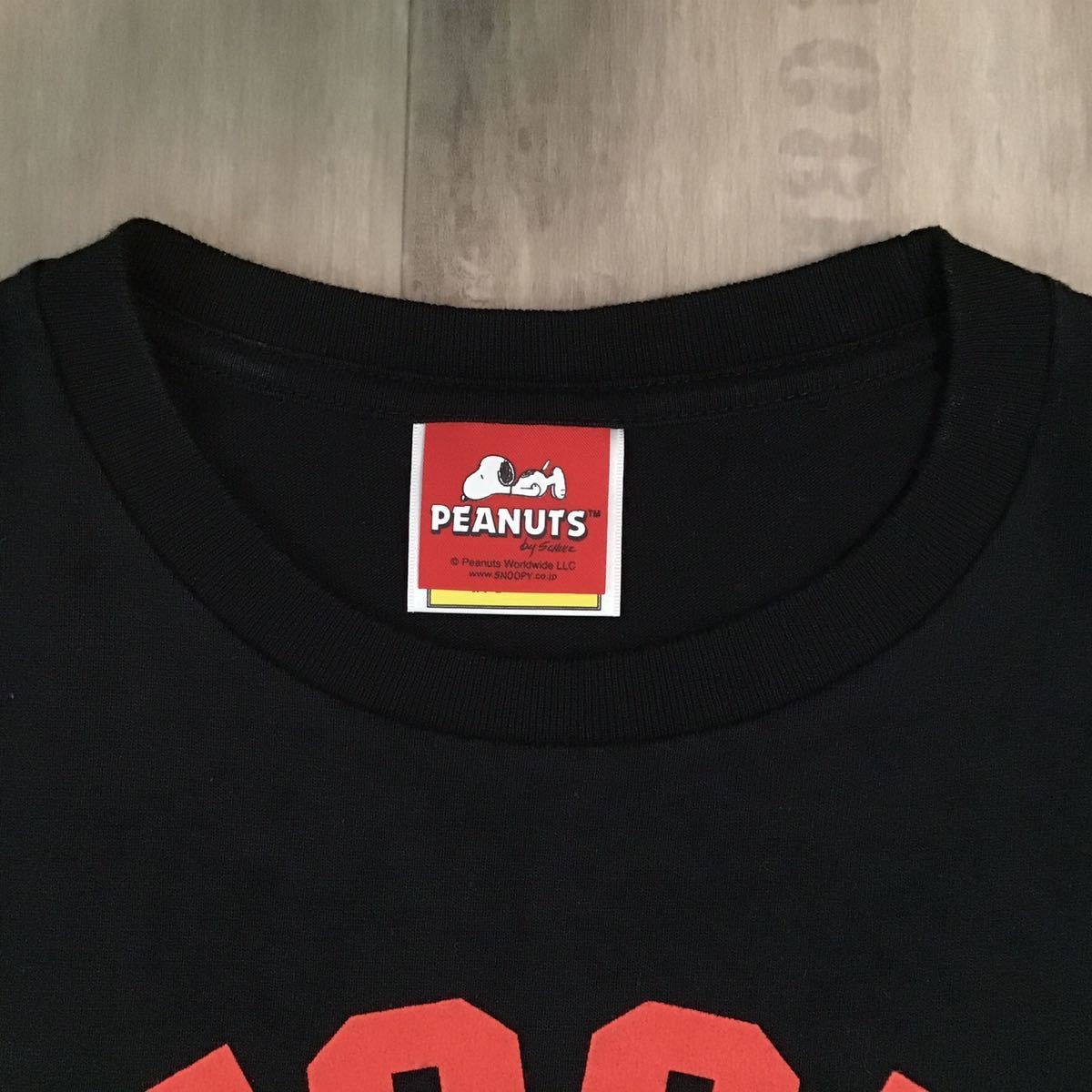 SNOOPY × BAPE Tシャツ Sサイズ black a bathing ape bape スヌーピー ピーナッツ peanuts エイプ ベイプ アベイシングエイプ nhi2 ...