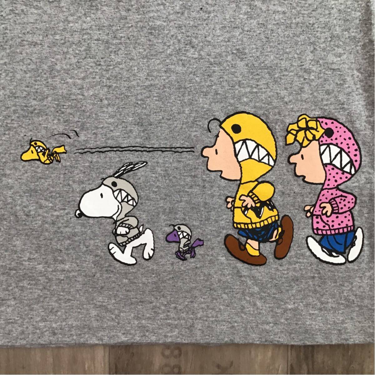 ★激レア★ SHARK HOODIE SNOOPY FRIENDS Tシャツ Sサイズ a bathing ape bape スヌーピー ...