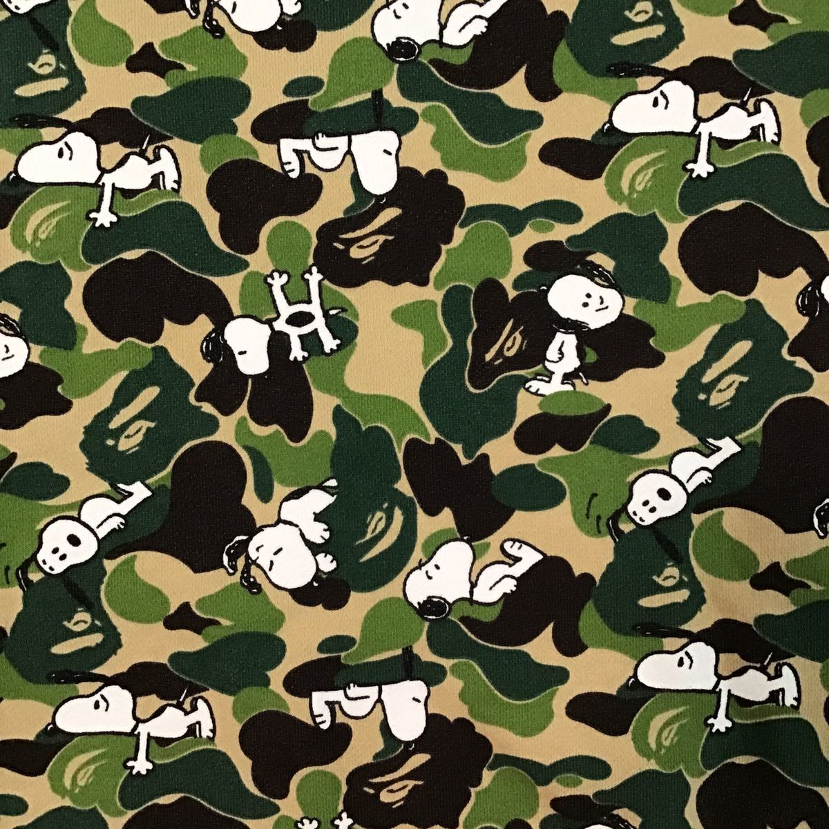 SNOOPY × BAPE ABC camo 長袖 スウェット Mサイズ a bathing ape bape スヌーピー ピーナッツ peanuts エイプ ベイプ ABCカモ 迷彩 ...