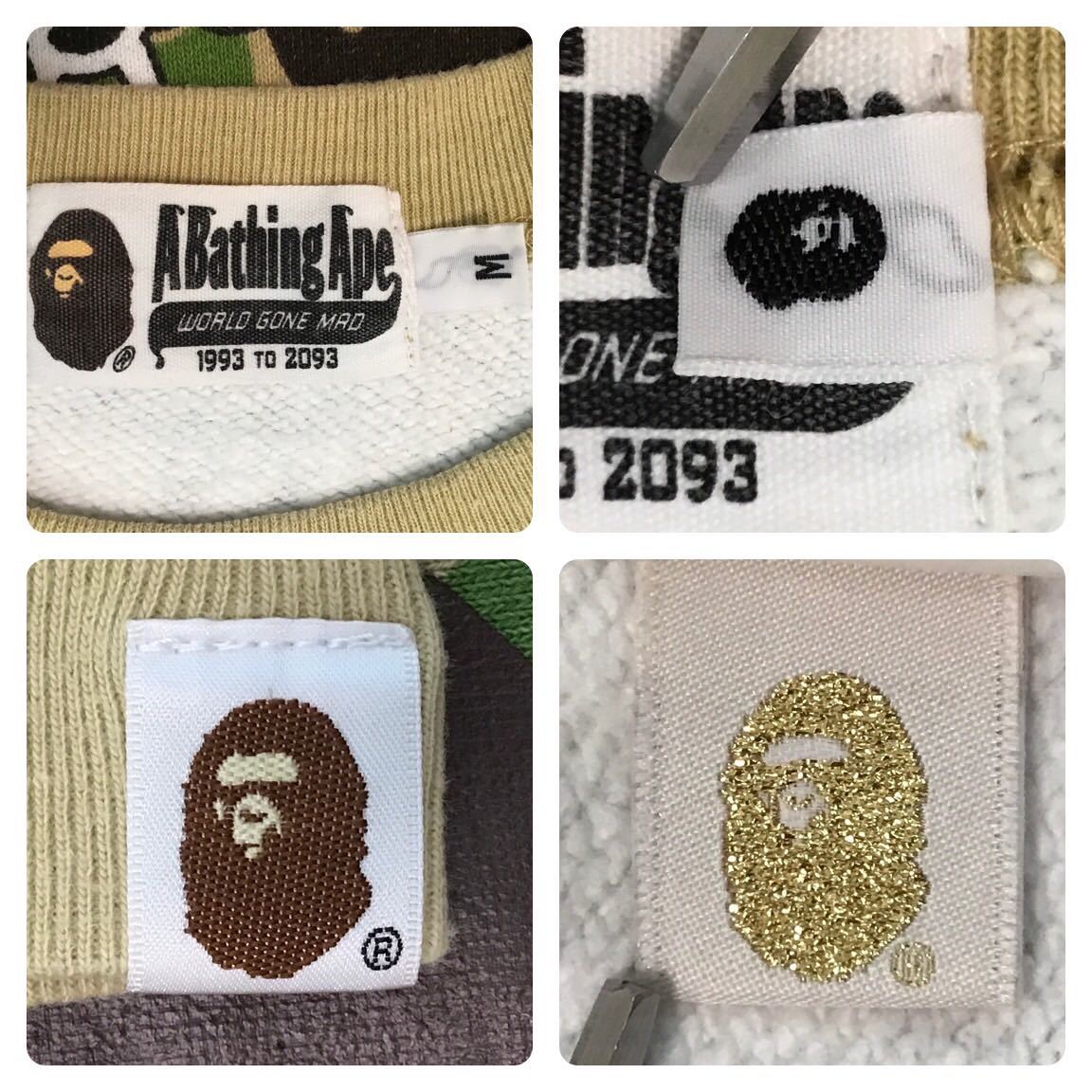 SNOOPY × BAPE ABC camo 長袖 スウェット Mサイズ a bathing ape bape スヌーピー ピーナッツ peanuts エイプ ベイプ ABCカモ 迷彩 ...