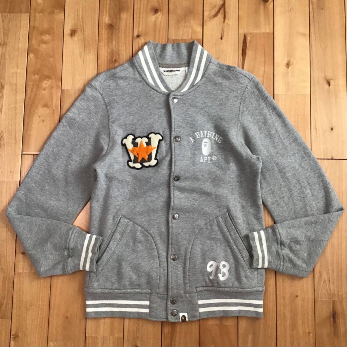 BAPESTA ワッペン スウェット スタジャン Sサイズ a bathing ape BAPE star sweat varsity ...