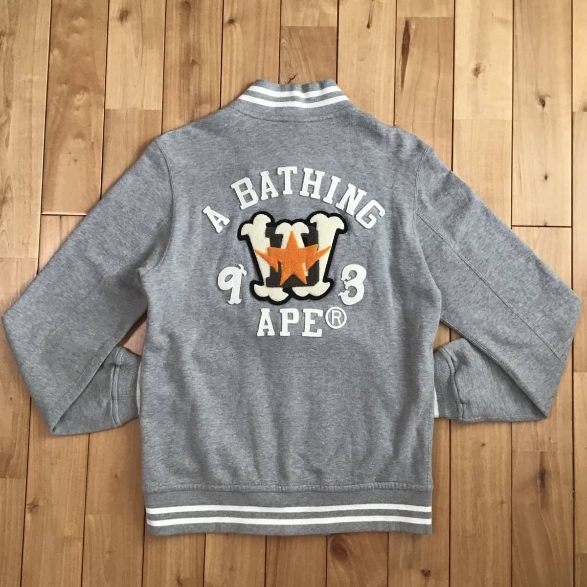 BAPESTA ワッペン スウェット スタジャン Sサイズ a bathing ape BAPE star sweat varsity ...