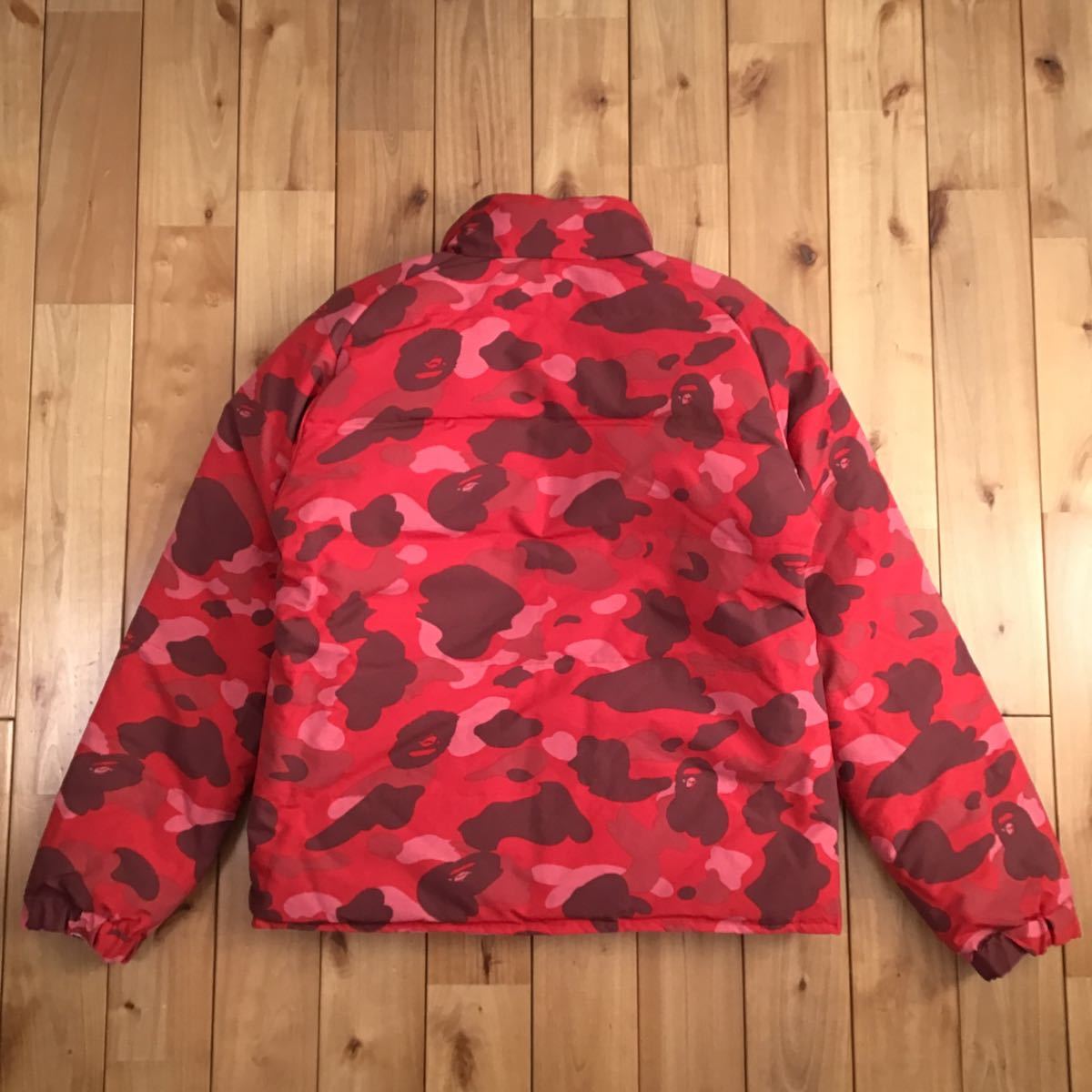 ★リバーシブル★ ダウンジャケット レディース Sサイズ pharrell camo × pink camo a bathing ape ...