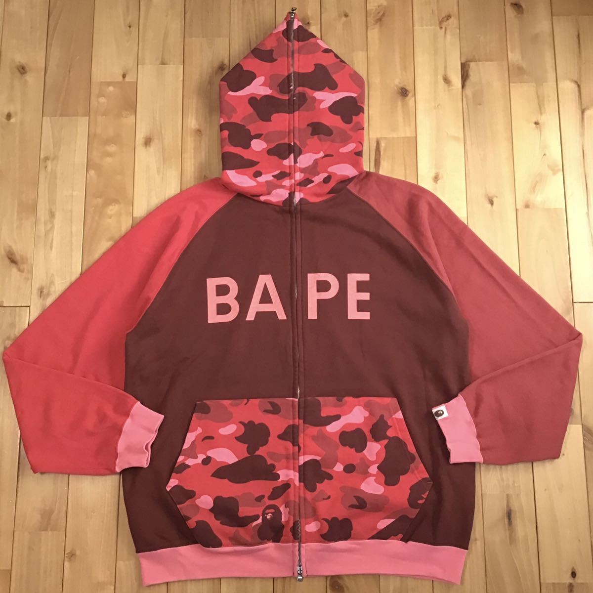 ★XL★ Pharrell camo クレイジー パーカー a bathing ape BAPE full zip hoodie crazy ...