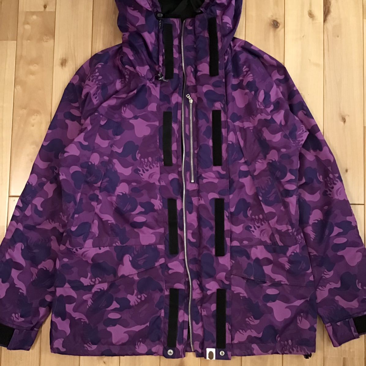 Fire camo スノボジャケット Lサイズ a bathing ape BAPE snow board jacket エイプ ベイプ ...