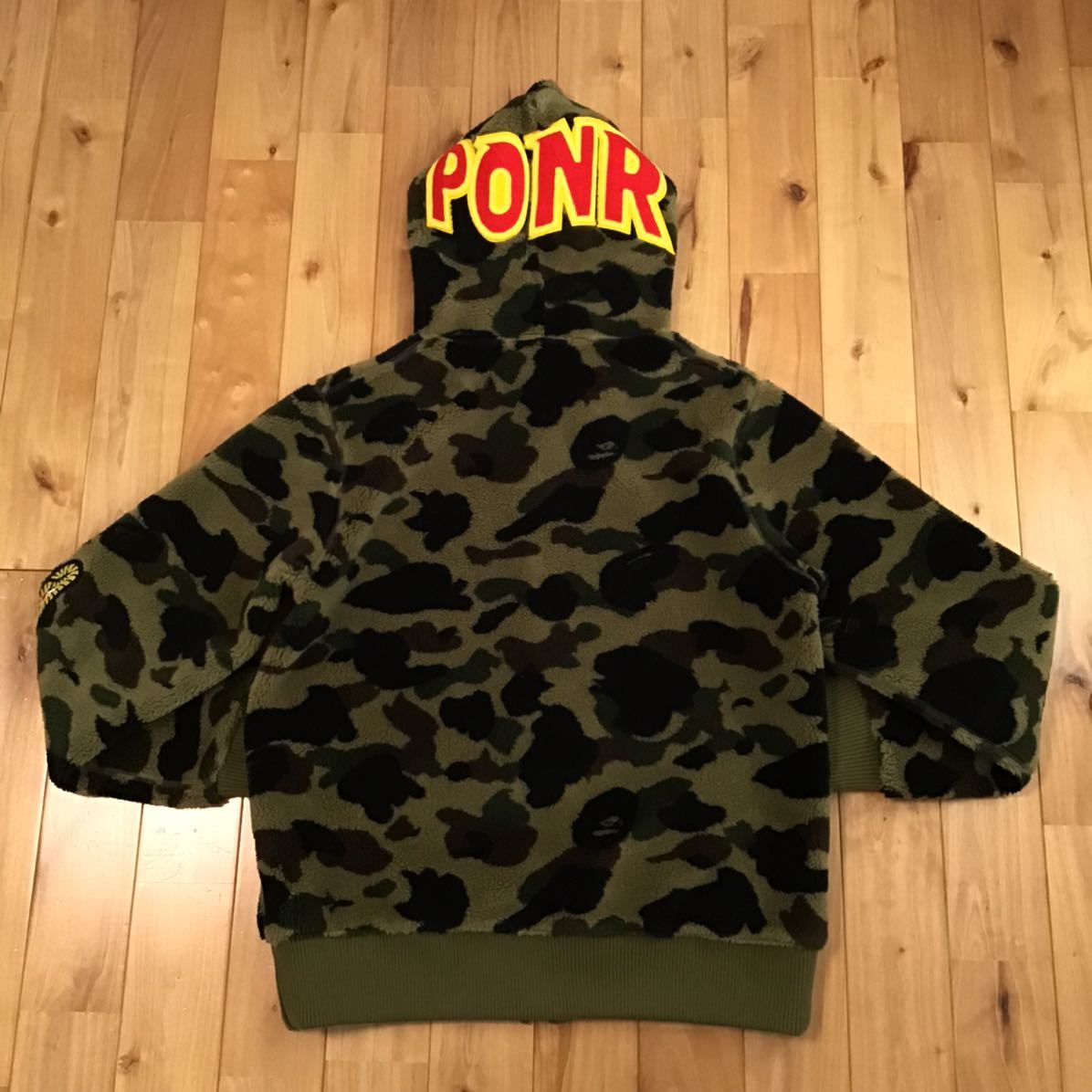 ボア シャーク パーカー Mサイズ BOA shark full zip hoodie a bathing ape BAPE camo エイプ ...