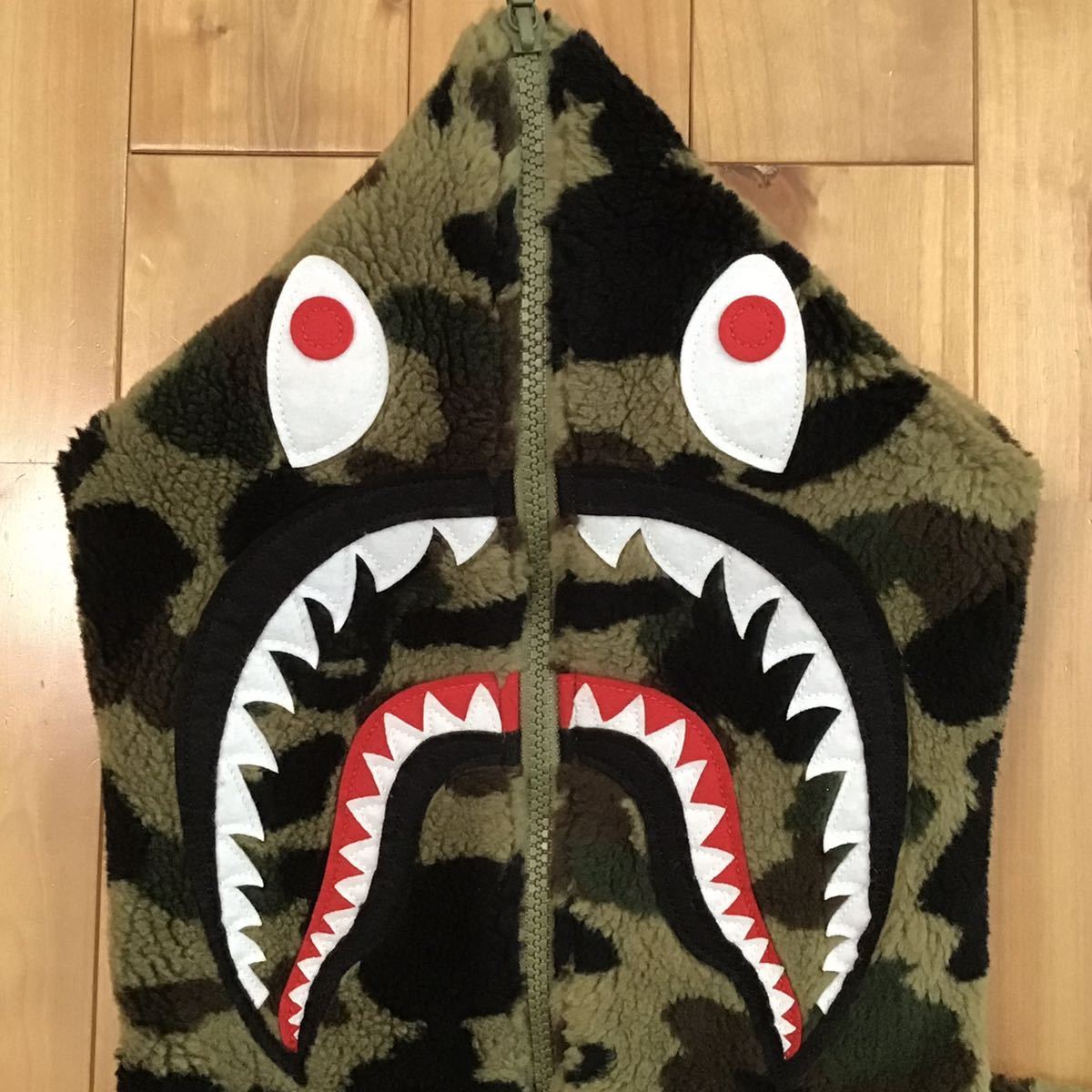 ボア シャーク パーカー Mサイズ BOA shark full zip hoodie a bathing ape BAPE camo エイプ ...