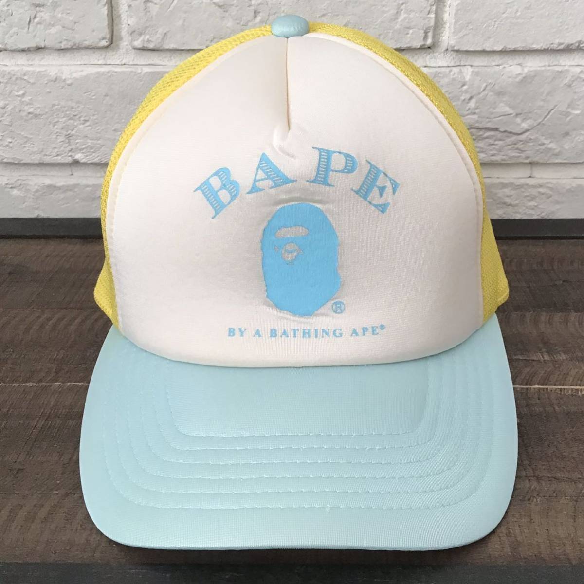 APE HEAD LOGO メッシュ キャップ a bathing ape BAPE cap trucker hat エイプ ベイプ アベイ ...