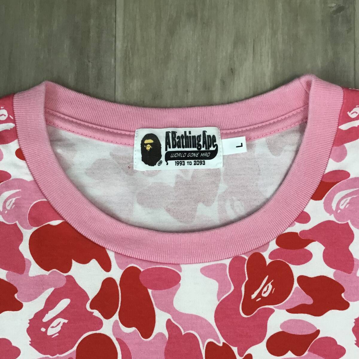 ABC camo pink BAPE LOGO Tシャツ Lサイズ a bathing ape エイプ ベイプ アベイシングエイプ ABCカモ ピンク 迷彩 y7 | All products ...