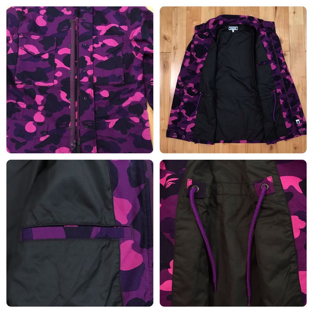 undefeated × BAPE M65 military jacket Mサイズ purple camo a bathing ape ...