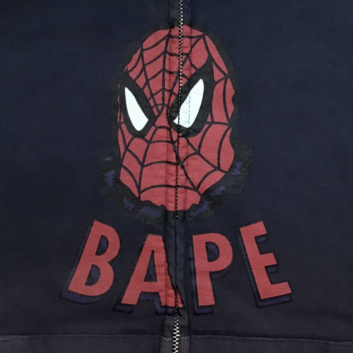 スパイダーマン × BAPE フルジップ パーカー Mサイズ marvel comics spider man a bathing ape ...