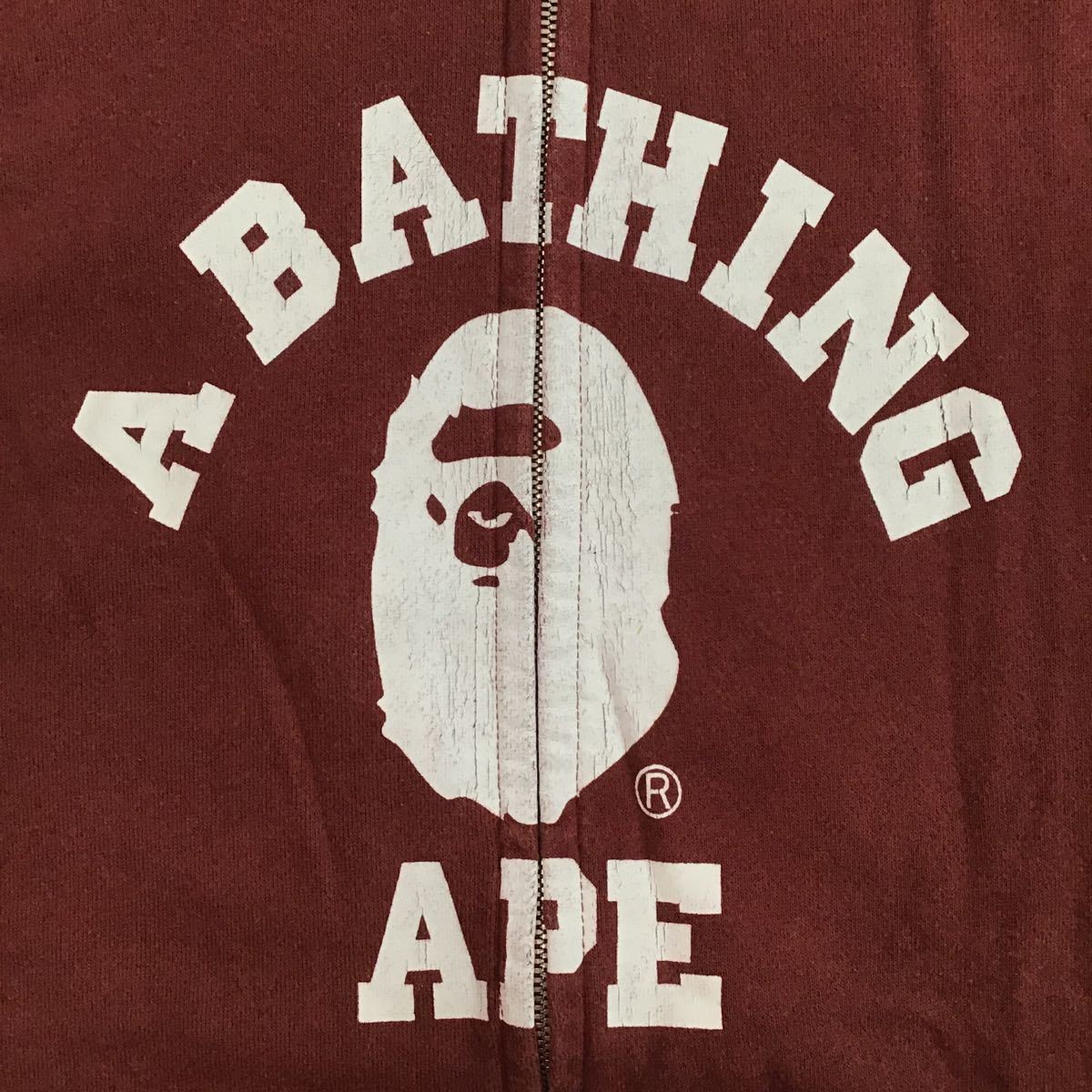 Pharrell camo カレッジロゴ クレイジー パーカー Lサイズ a bathing ape BAPE full zip hoodie ...