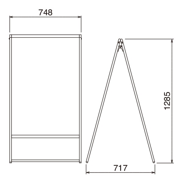 【廃盤】A型ポスタースタンド 2374Cタイプ [B2/A1/B1]│屋外でも使用可能なポスタースタンド｜サイン・インフォメーション,A型 ...
