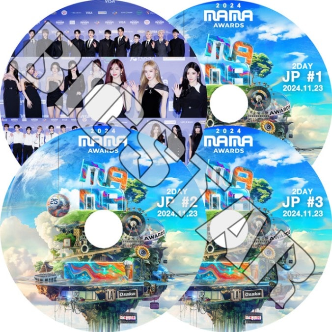 K-POP DVD 2024 Mnet Asia Music Awards IN JAPAN 2DAY 4枚SET 2024.11.23 - SEVENTEEN GD aespa (G)I ...