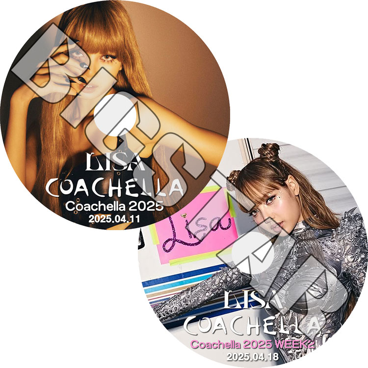 K-POP DVD BLACK PINK LISA COACHELLA コンサート 2枚set 2025.04.11-04.18 日本語字幕 ...