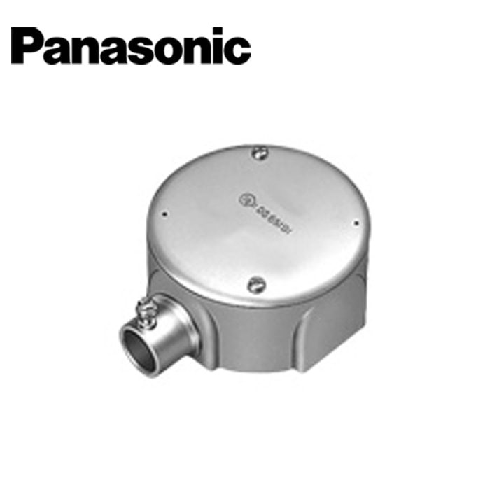 Panasonic/パナソニック DS65251K ねじなし付属品〈Eシリーズ〉 ねじなし丸型露出ボックス(鋼板製)1方出 呼びE25 | 電線管付属品,BOX,ネジ無鋼製丸BOX | ザイマ