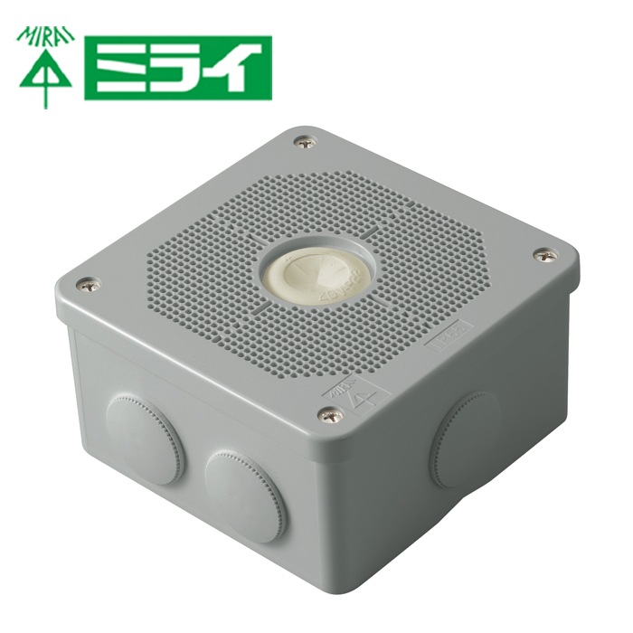 未来工業 PV4B-BLNF 露出用四角ボックス（取付自在蓋） グレー【取寄商品】｜ザイマ【公式】
