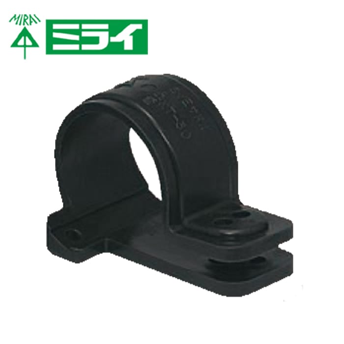 未来工業 KT-30 SV片サドル(SVケーブル・TLフレキ・電線管・同軸ケーブル用) 黒色 50個入 | 電線管付属品,サドル,ビニル製片サドル | ザイマ