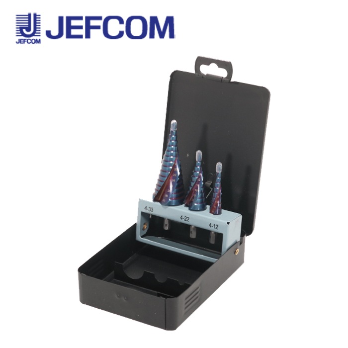 ジェフコム DSHB-3RH HQステップドリルセット(ブルー)【取寄商品】 | テープ・端子・その他消耗品,ネジ・ボルト・アンカー・クギ類 ...