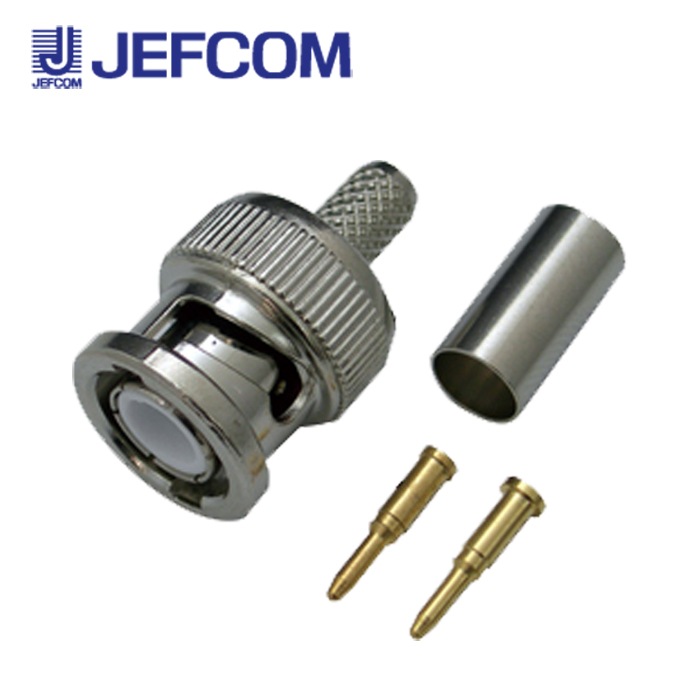 ジェフコム LBNC-3C-2P BNC型ストレートプラグ（圧着タイプ）2個入【取寄商品】 | TV共聴・インターホン,TV共聴,プラグ・コネクタ | ザイマ