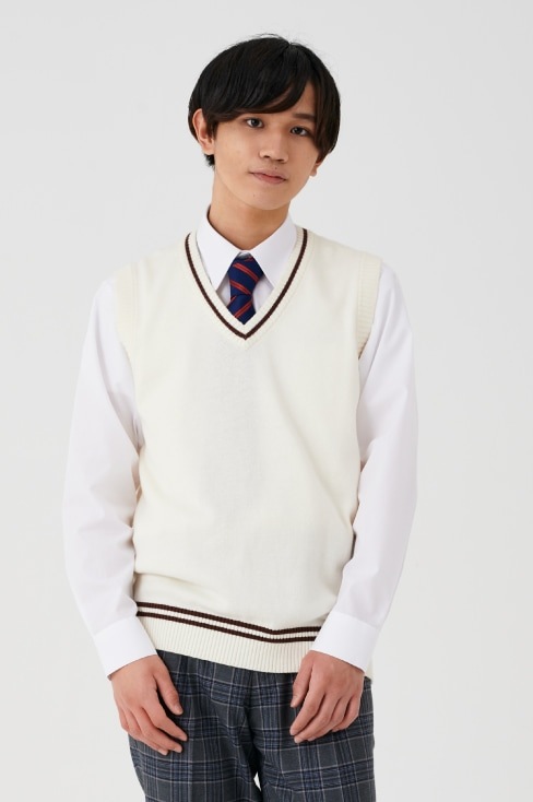 ストライプネクタイ ブルー / HANECTONE