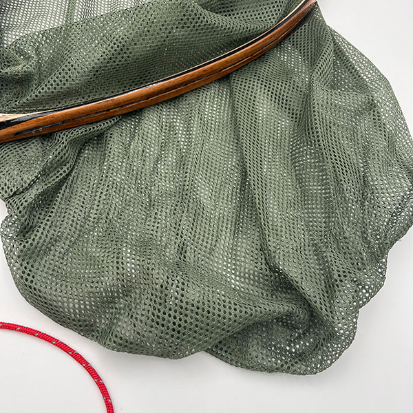 杉坂隆久ハンドメイド鹿角ネット （ブラウンケース＆オリーブメッシュ）ネット内径（L35cm x W25cm x D50cm）