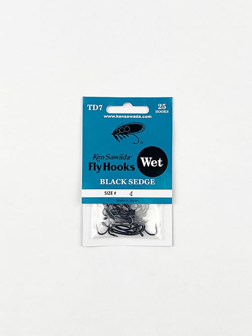 KEN SAWADA TD7 Black Sedge (WET FLY)
