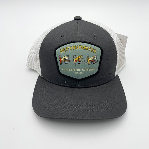 Rep Your Water Retro Flies Badge Hat