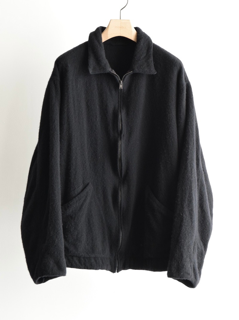 COMOLI(コモリ) / 縮絨ウール ジップショートジャケット / BLACK 25AW | 商品一覧,BRANDS,COMOLI